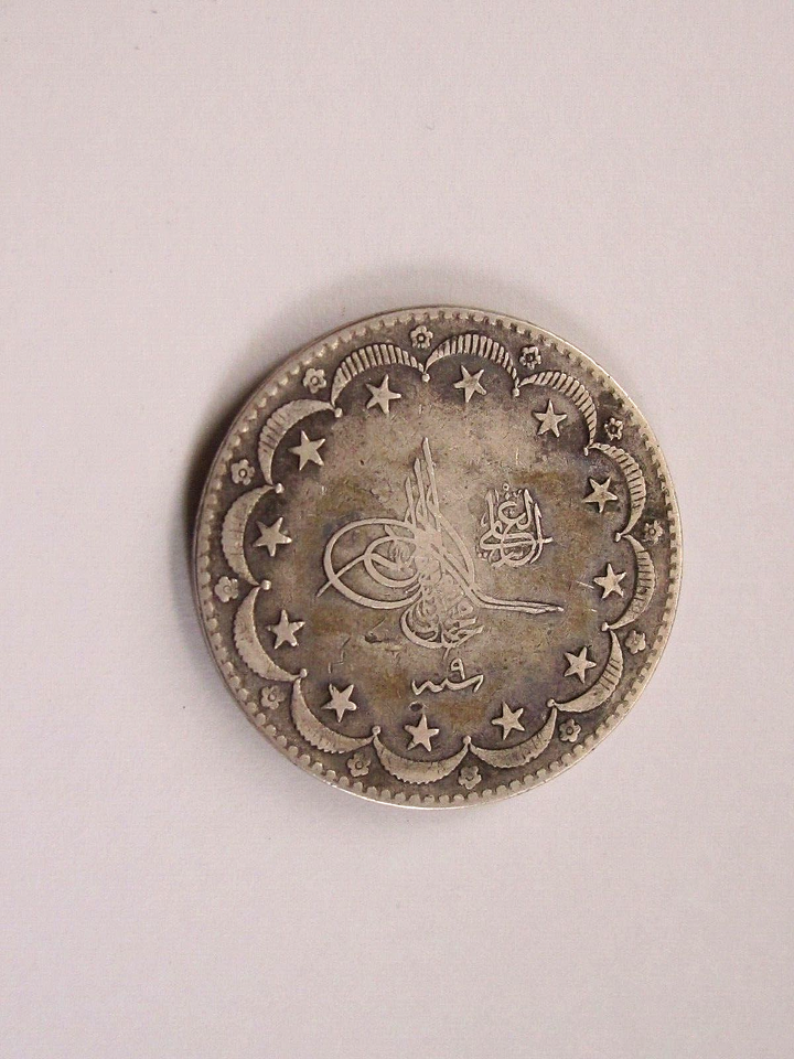 1327 / 9 OTTOMAN EMPIRE TURKEY SILVER 20 KURUSH COIN MEHMED V | eBay