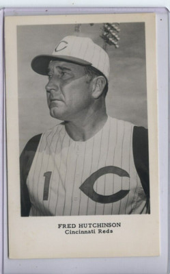 1962 Cincinnati Reds Team Issued Postcard Fred Hutchinson | eBay