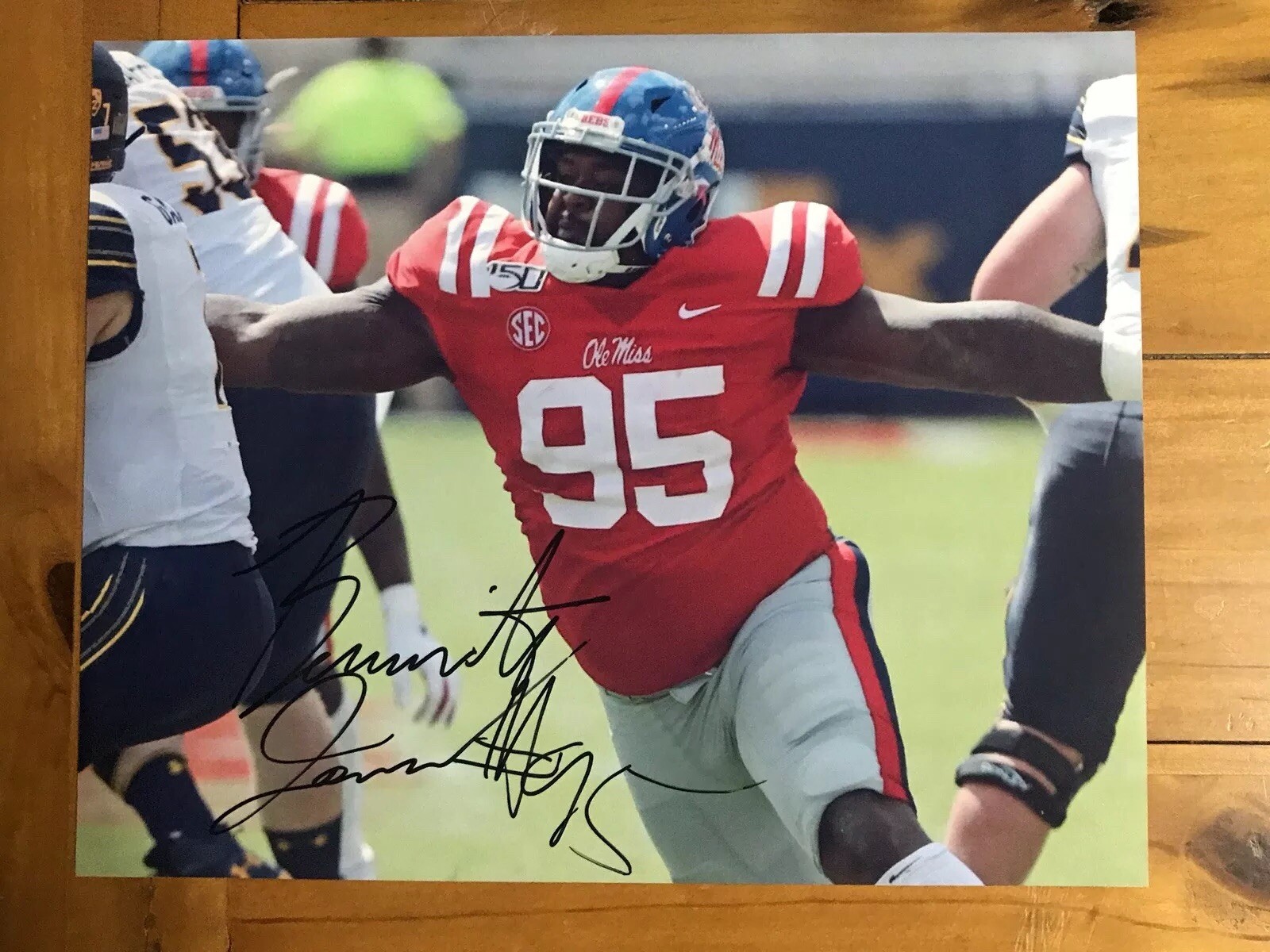 BENITO JONES Signed Autographed MISSISSIPPI OLE MISS REBELS 8x10 Photo ...