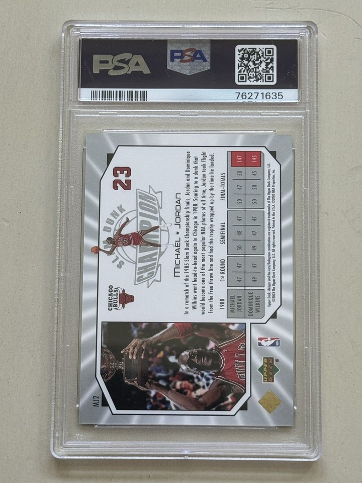 2002 Upper Deck Michael Jordan All-Stars Promo #MJ2 PSA 9 Chicago Bulls ...