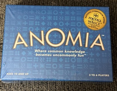 NEW SEALED Anomia Card Game 3-6 Players MENSA Select Fast Paced Word ...