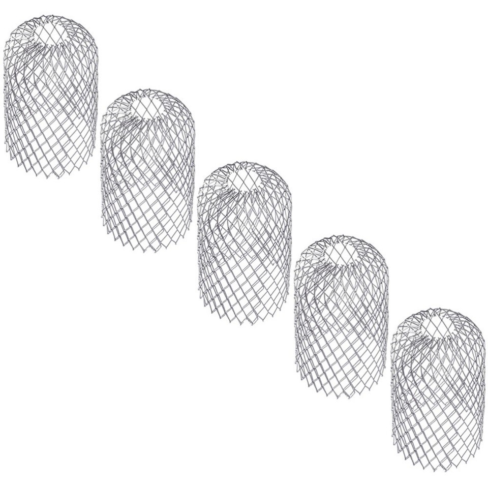 Set of 2 Rain Gutter Guard Stainless Steel Downspout Strainer Leaf ...