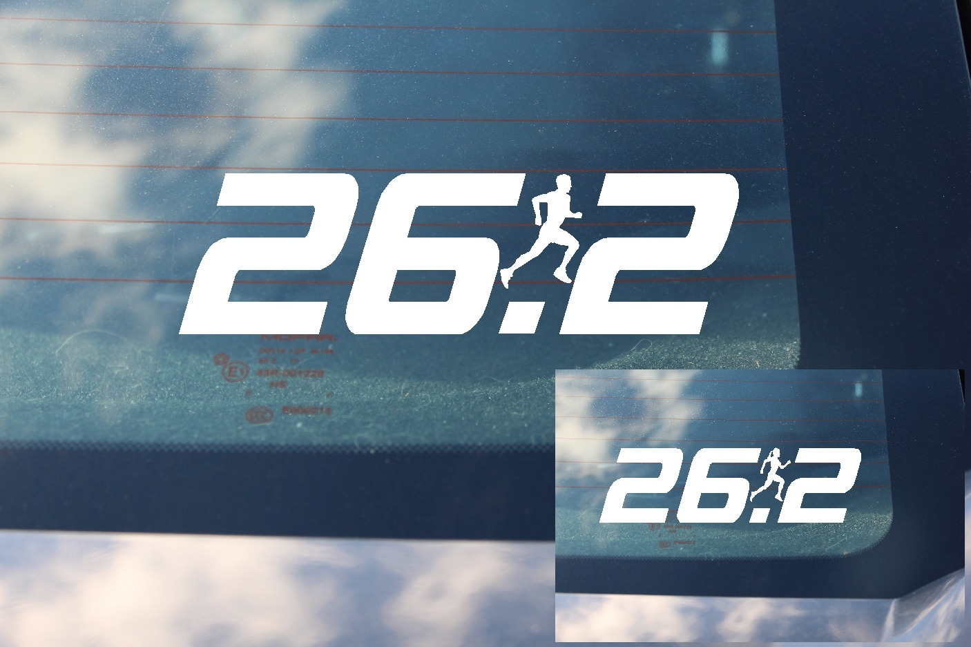 26.2 Full Marathon Decal Vinyl Sticker Man Woman Runner Running Run ...