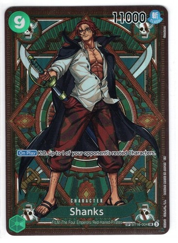 One Piece TCG A Fist Of Divine Speed English Shanks Alt Art SP SR Foil ...