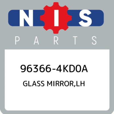 96366-4KD0A Nissan Glass mirror,lh 963664KD0A, New Genuine OEM Part ...