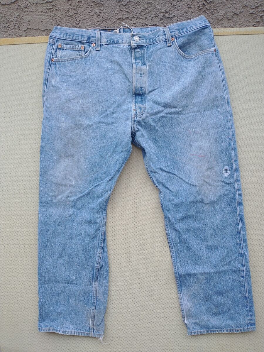 Vintage Made In USA Levi's 501xx 44x32 Faded Blue Jeans Vintage Made In USA Levi's 501xx 44x32 Faded Blue Jeans
