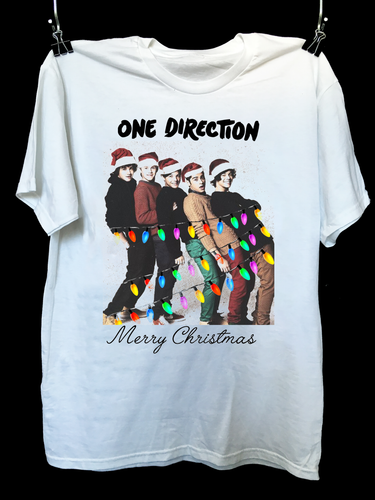 Collection One Direction Christmas Light Gift For Fan S to 5XL T-Shirt ...