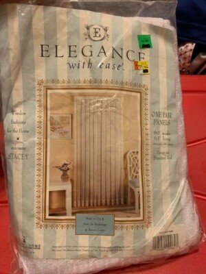 ELEGANCE WITH EASE 80' X 63" STACEY WINDOW PANELS-ONE PAIR | eBay