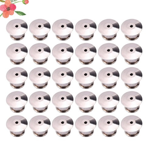 30 PCS Pin Backs Keepers Locking Pin Keepers Metal Locking Pin Backs | eBay