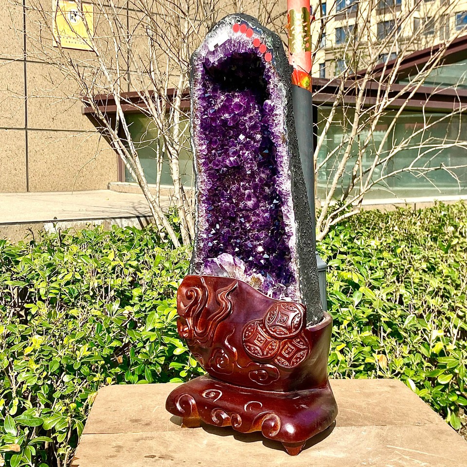 26.31LB Natural Brazilian Amethyst Crystal Cave Stone Cluster Quartz ...