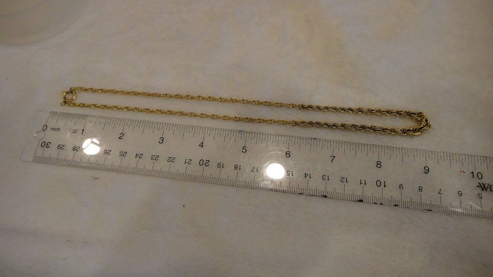 NICE Vintage Estate Antique Jewelry 12k 14k Gold Filled Fat Rope Chain ...