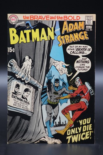 Brave and the Bold (1955) #90 Neal Adams Cover Batman & Adam Strange VF ...