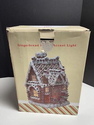 Cracker Barrel Gingerbread House Accent Light Christmas | eBay