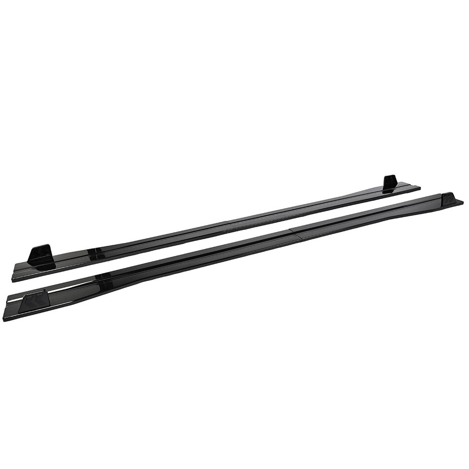 Gloss Black Side Skirts Extensions Rocker Panel For Nissan Maxima ...