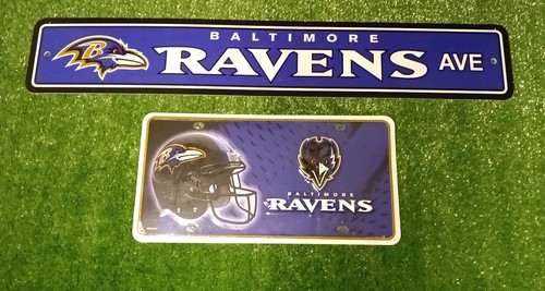 NFL Baltimore Ravens License Plate & Street Sign New | eBay