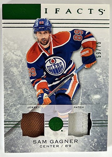 2014-15 Upper Deck Artifacts Emerald Jersey/Patch /75 Sam Gagner ...