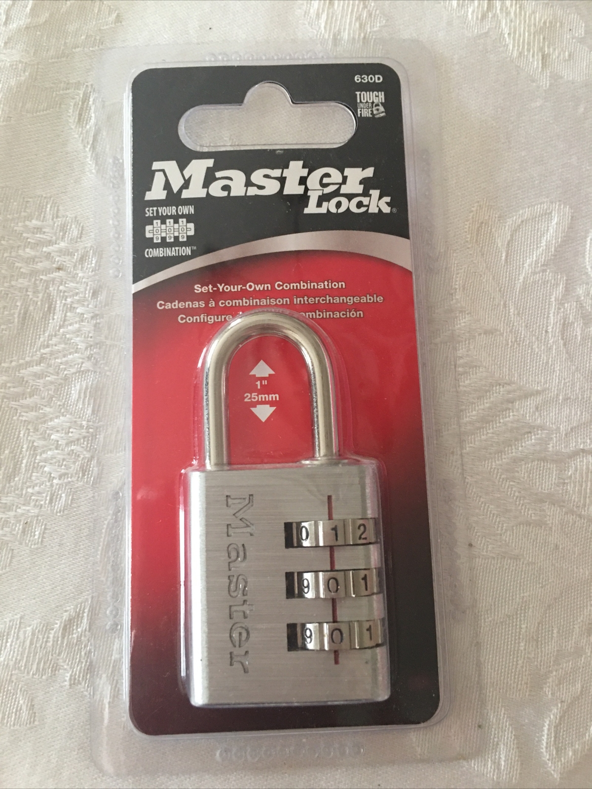 Master Lock Padlock 630D Set Your Own Combination Luggage Lock, 1-3/16 ...