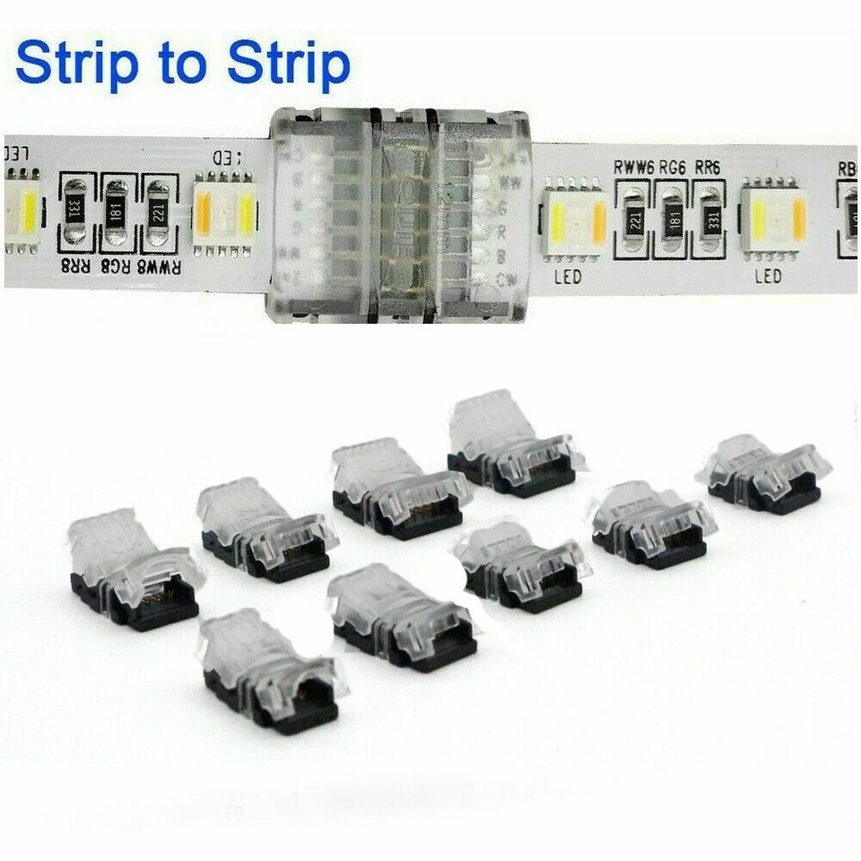 2Pin 4Pin 6pin LED Strip RGB cct Extension Cable Wire Adapter Clip ...
