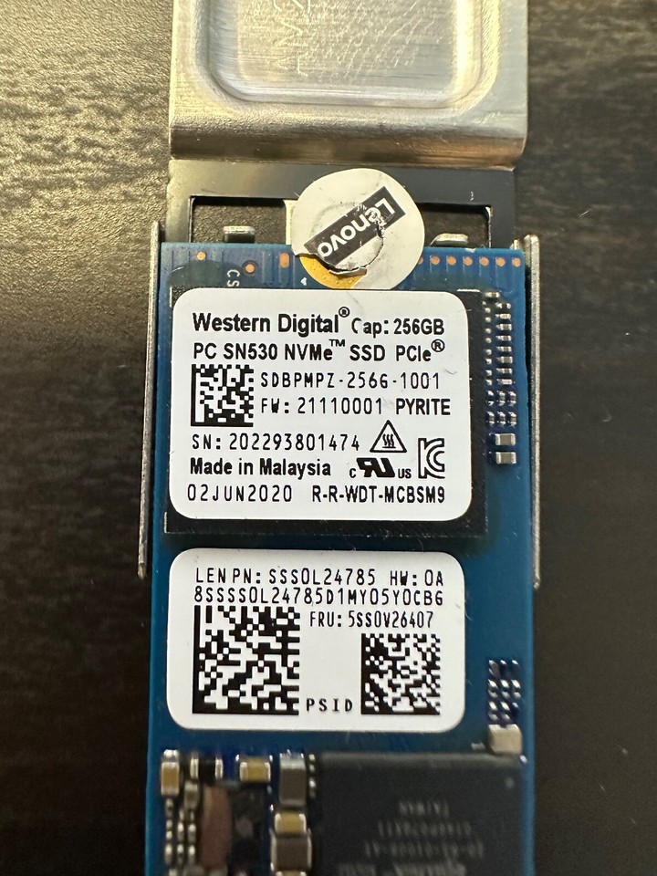 Western Digital WD SN530 256 GB NVMe PCIe SSD M.2 M2 SDBPMPZ-256G ...
