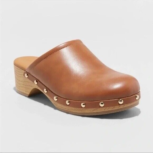 Universal Thread Indra Heels Clogs Cognac US Women's Size 6 ...