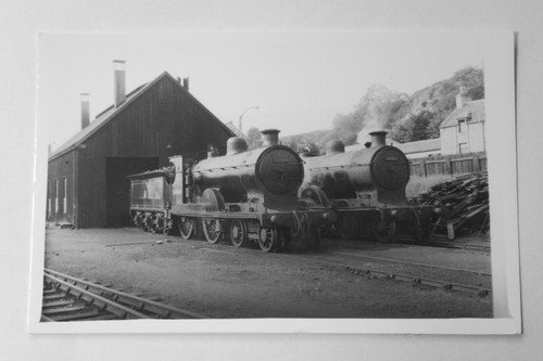 RWY569 - Locomotives 54463 & 54466 DINGWALL Railway Yard Shed - Real ...