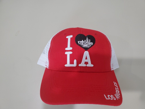 I "Heart" LA Los Angeles Red Baseball Mesh Hat NEW Unworn | eBay