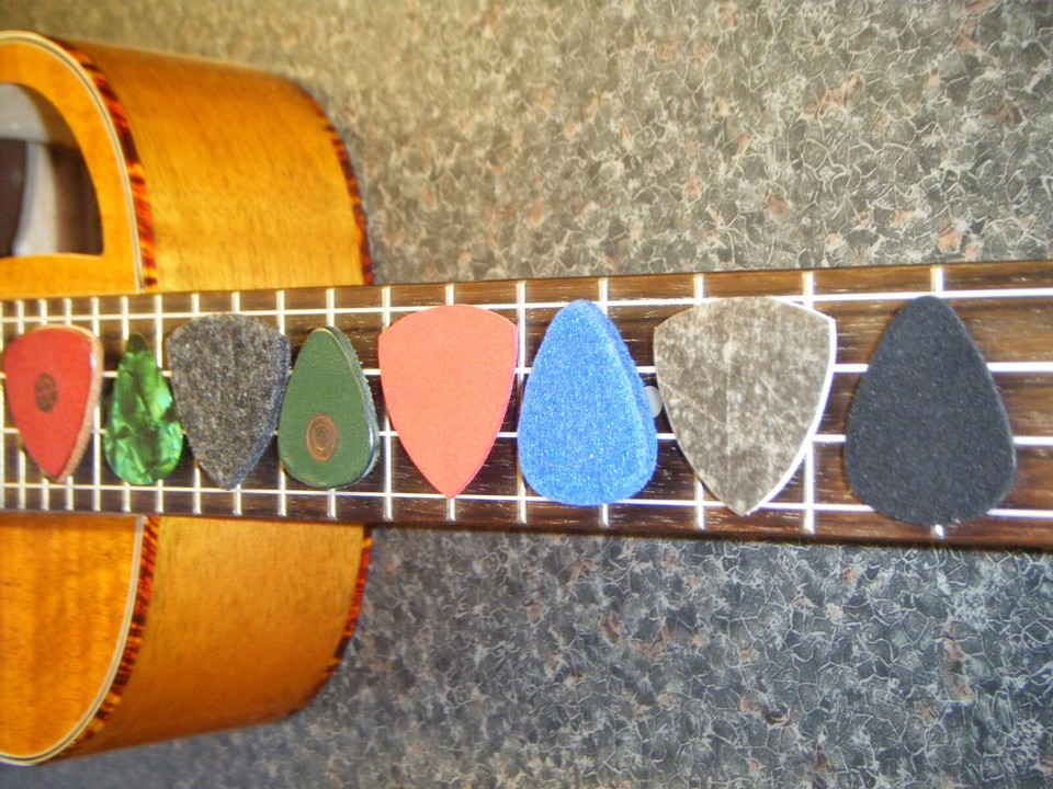 Ukulele Plectrum Set, 8 different picks (made in UK) | eBay UK