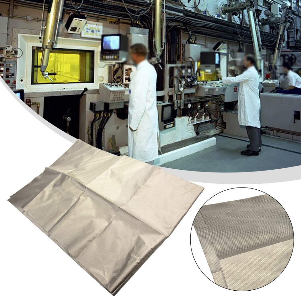 High Radiation Shielding Silver Fibre Fabric EMF Protection Blocking ...