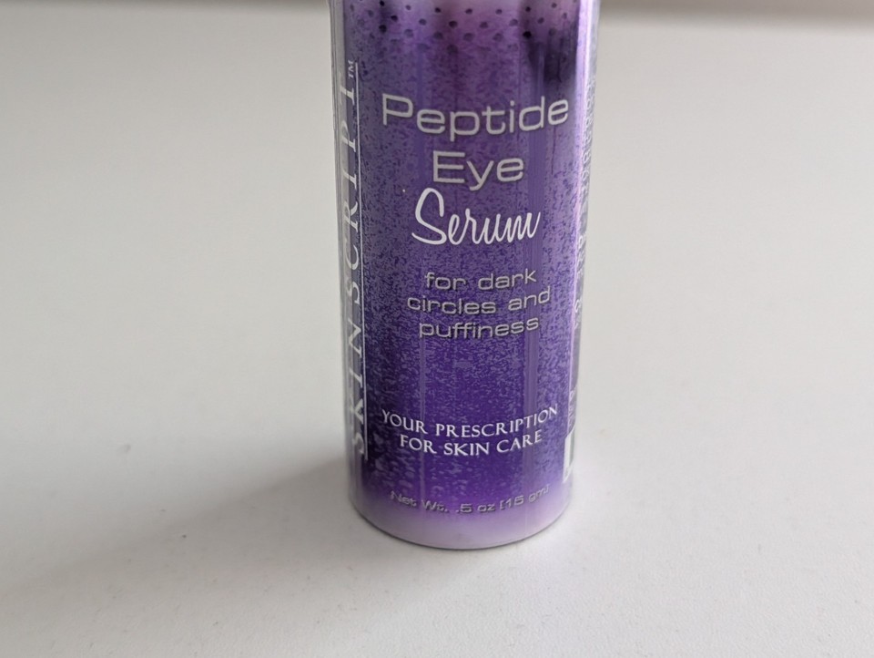 Skin Script Peptide Eye Serum 15ml /.5 oz for Dark Circles & Puffiness ...