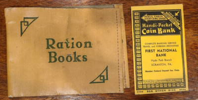WW2 Ration Book Holder and Handi-Pocket Coin Bank 1941 | eBay