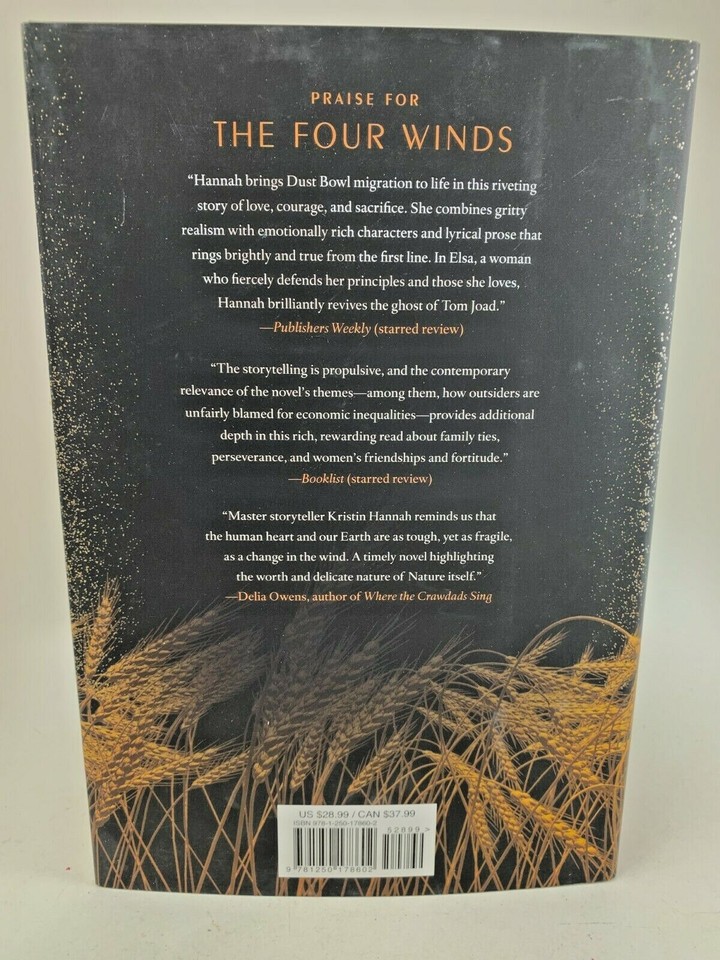 NEW BOOK THE FOUR WINDS BY KRISTIN HANNAH DUST BOWL MIGRATION DUST ...