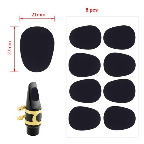 8 Pcs Silicone Treble/Alto/Tenor Saxophone Clarinet Mouthpiece Patches ...