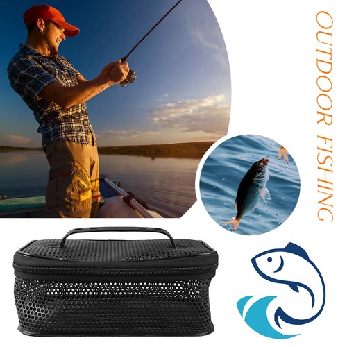 Capacity Fishing Gear Bag with Mesh Eva Raft Reel Storage Case for ...