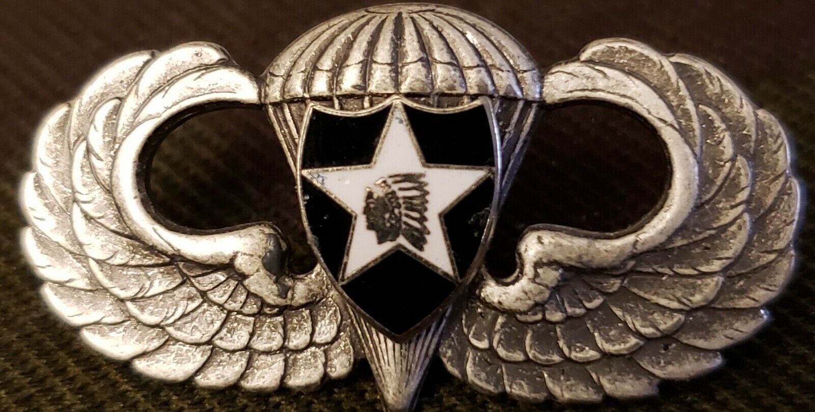 2nd Infantry Division Lapel Airborne LRSD Jump Wing Badge Insignia ...