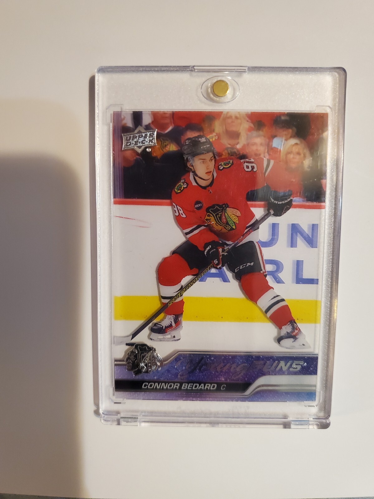 2023-2024 Upper Deck Series 2 # 451 Connor Bedard Clear Cut Young Guns ...