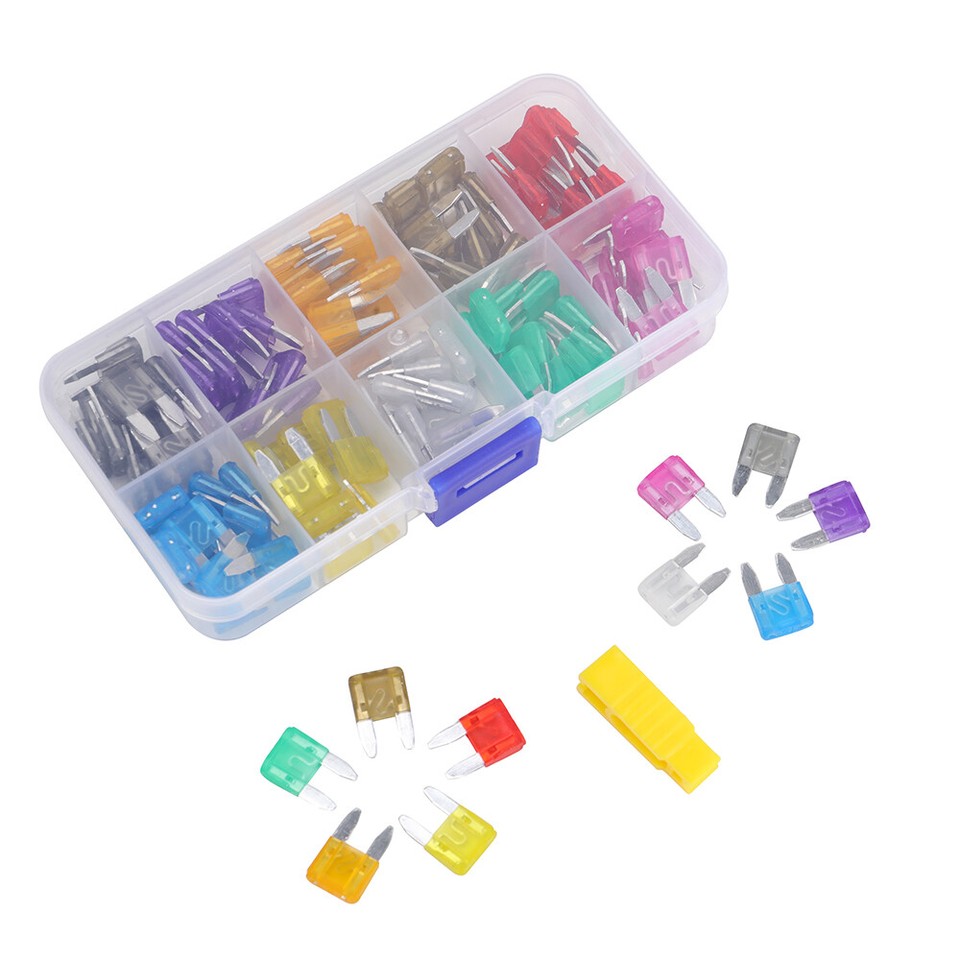 120PCS Micro Mini Car Fuse Kit Fuses Assortment Kit for Car/RV/Truck ...