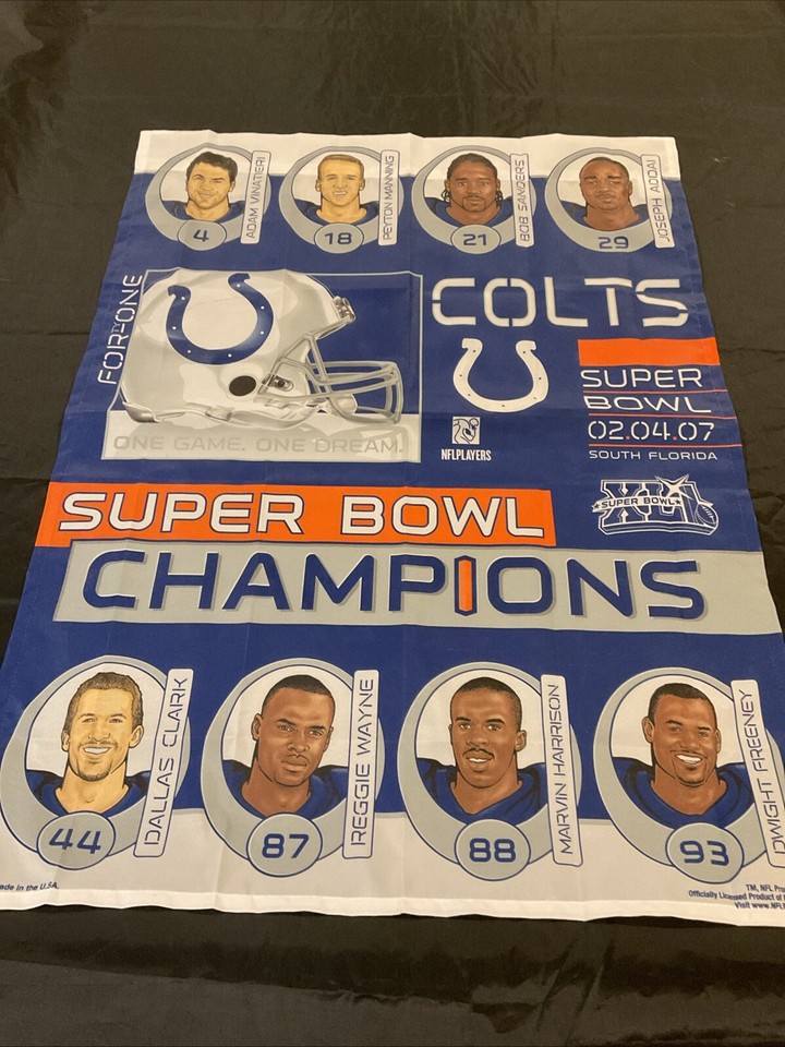 Indianapolis Colts Super Bowl 41 Team Flag | eBay