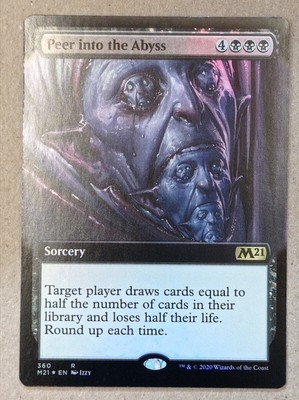 MTG Card Foil - Peer into the Abyss - 360 -Core Set 2021 - LP | eBay