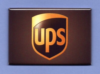 UPS LOGO *2X3 FRIDGE MAGNET* DELIVERY PARCEL BUSINESS BROWN TRUCK SORT ...