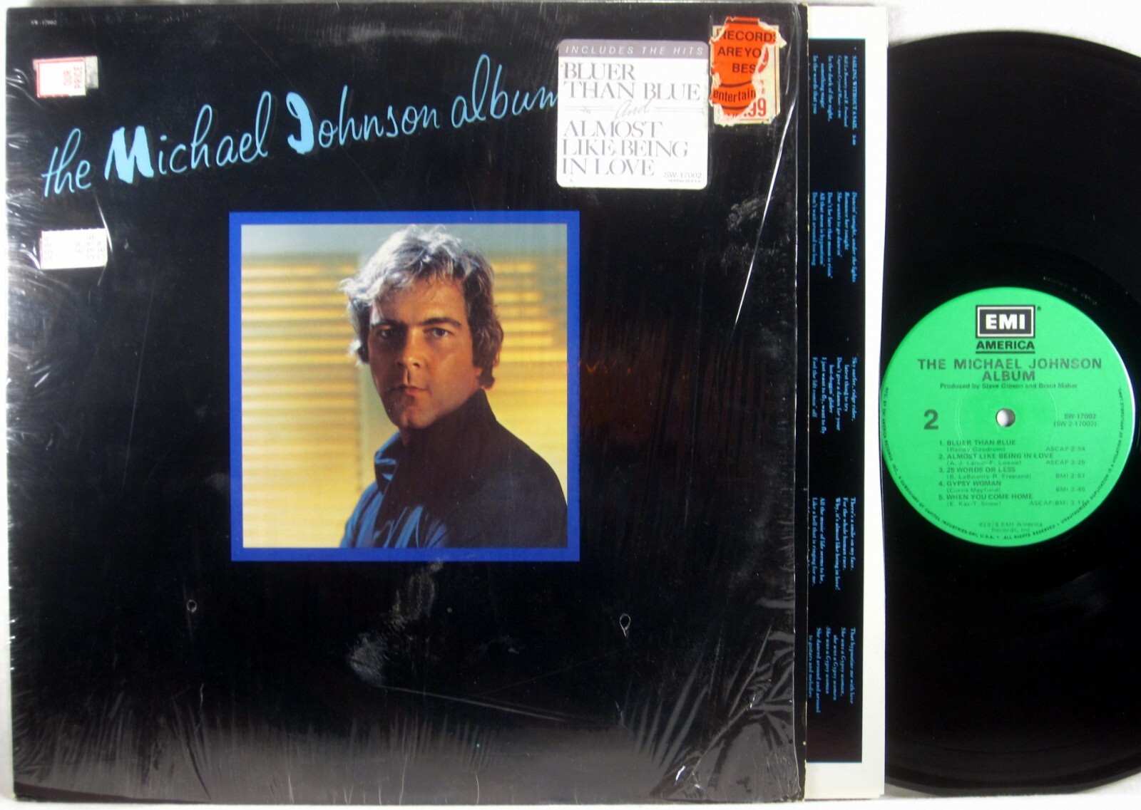 EMI AMERICA The Michael Johnson Album 1978 w/Inner Sleeve SHRINK HYPE ...