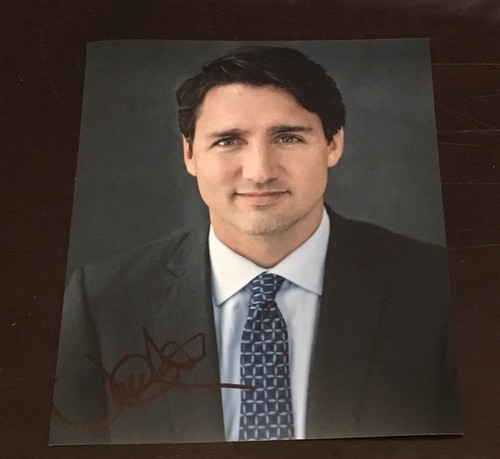 Justin Trudeau Rare In Person Hand Signed Prime Minister Of Canada 10x8 ...