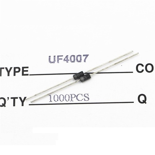 500PCS UF4007 DIODE Fast Recovery Diodes 1000V 1A DO-41 MIC NEW | eBay