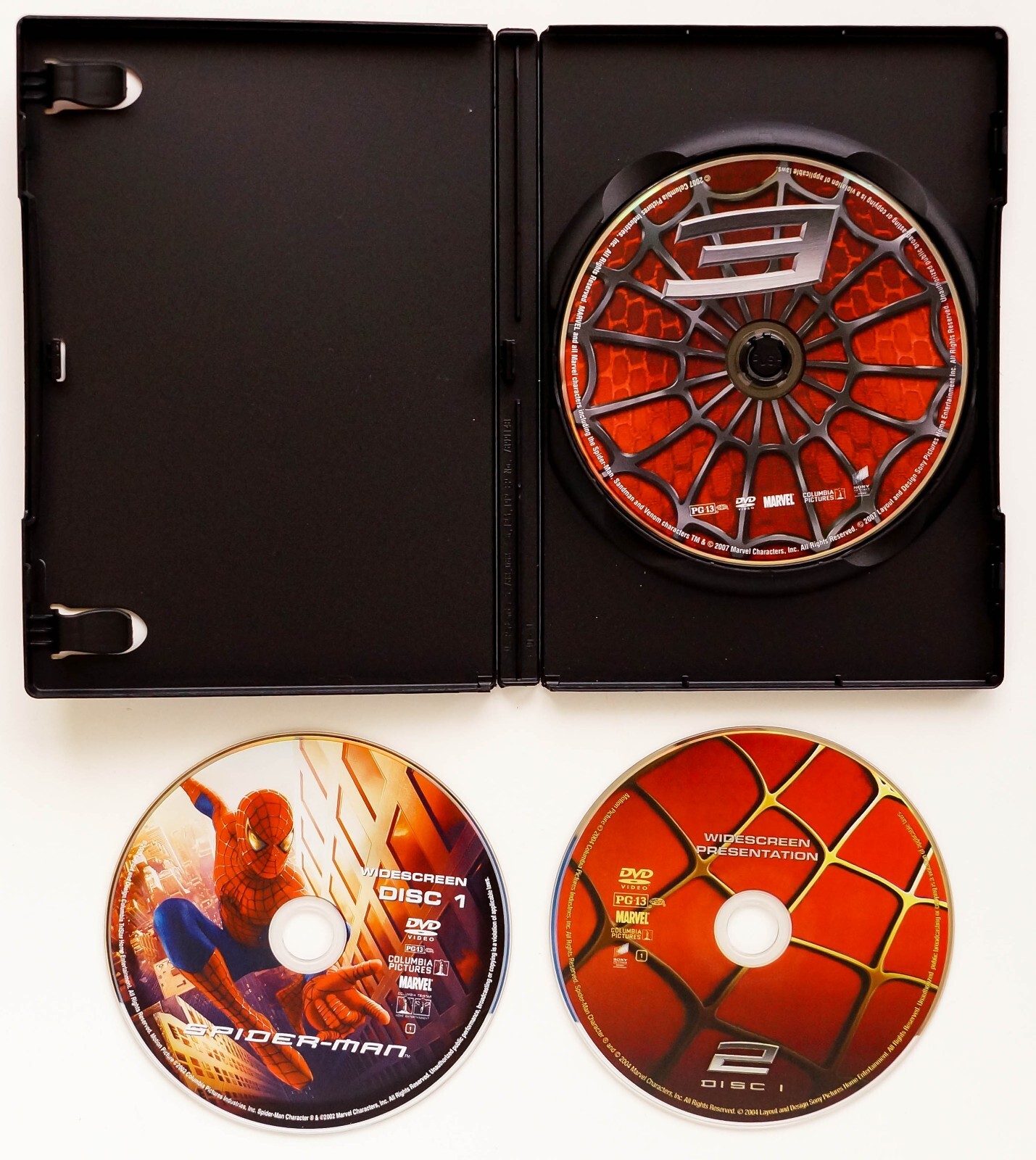 SPIDER-MAN TRIPLE FEATURE 3 DVD SET, Spider-Man 1,2, & 3 Tobey McGuire ...