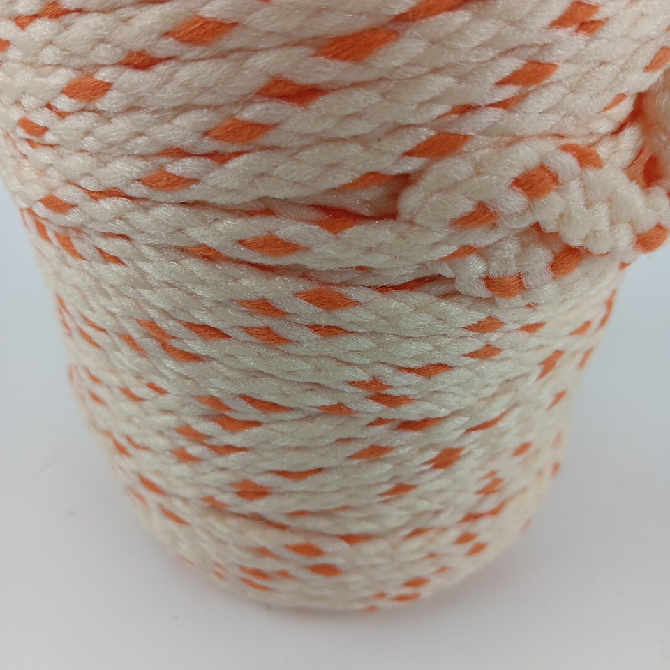 New Maxi-Cord 6mm Braided Polypropylene Orange Tan Macrame Cord 100 Yds ...