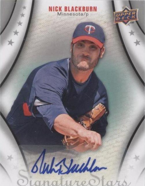 2009 Upper Deck Signature Stars - Signatures Nick Blackburn #124 (AU ...