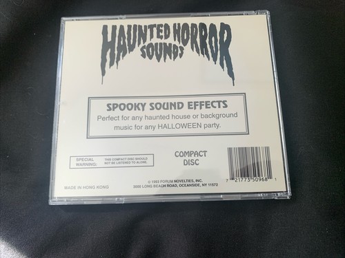 CD Haunted Horror Sounds Spooky Sound Effects Halloween Music Party ...
