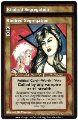 Kindred Segregation x2 Vampire: The Eternal Struggle V:TES VTES Vampire ...