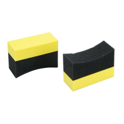 Kit Of 2 Sponges For Black Tire Shine Cleaning Revivers Car | eBay
