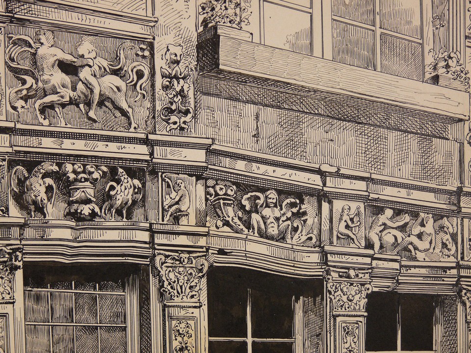 Jacques Maurice DESSERTENNE (1867-1913) Casa Di Adamo E Eva, Le Mans ...