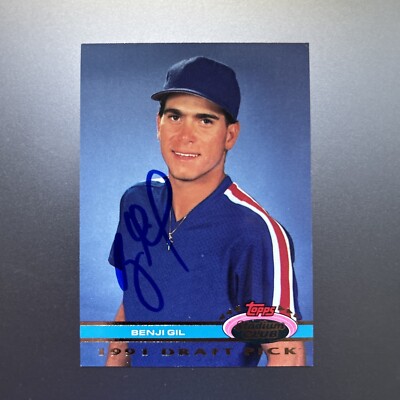 BENJI GIL 1991 TOPPS STADIUM CLUB ROOKIE AUTOGRAPHED SIGNED AUTO ...
